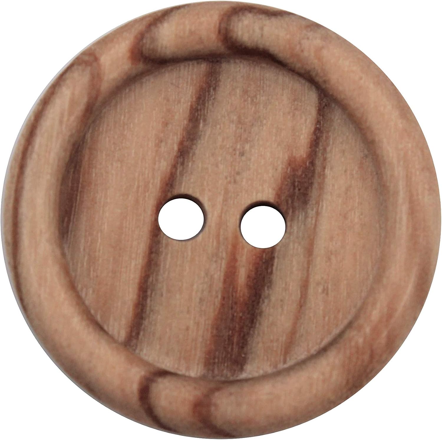 Lot de 6, jolie boutons en bois 2?trous Fabrication europ?enne, avec ...