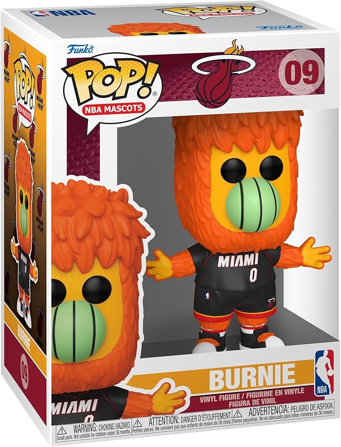 Amazon.com: Funko POP! NBA: Mascots - Miami - Burnie The Fireball ...