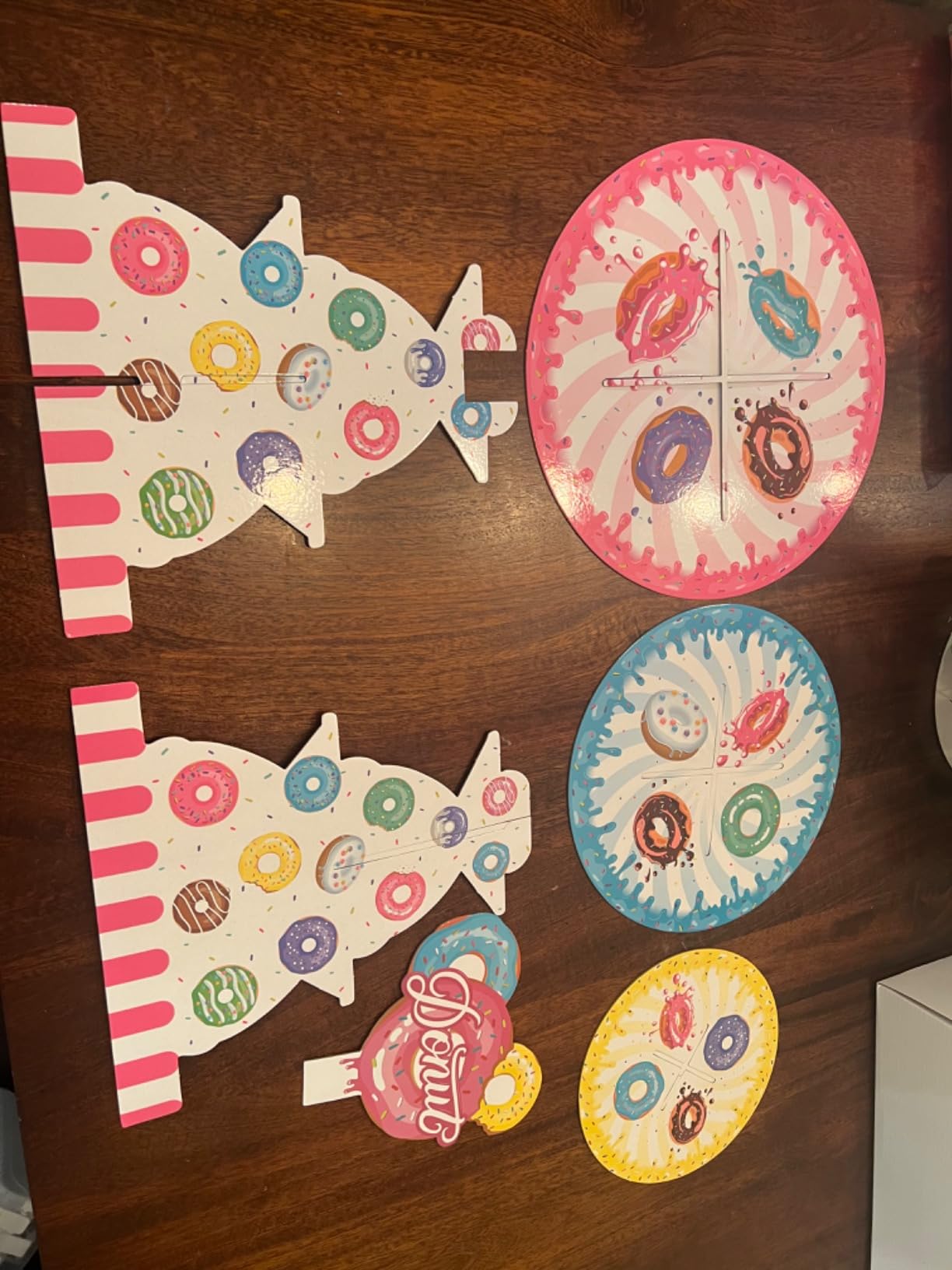 Amazon.com: CC HOME Donut Cupcake Stand 3 Tier Donut Party Supplies ...