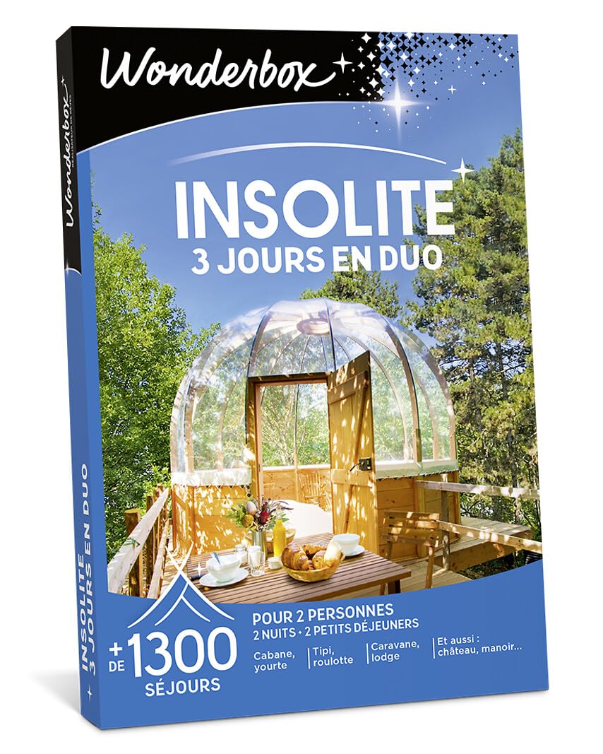 Wonderbox Insolite - 3 Jours en Duo - Coffret Cadeau Idée Cadeau ...