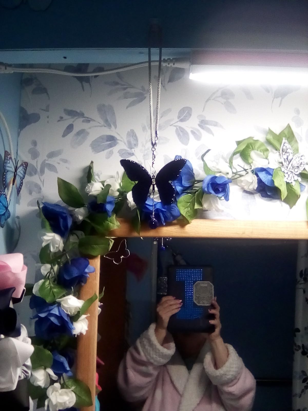 Amazon.com: Dotesy Bling Bling Butterfly Diamond Ornament Pendant for ...