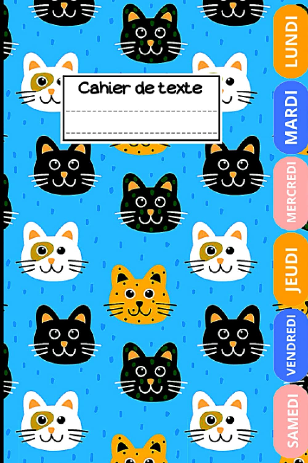 Buy Cahier de Texte Chat: Cahier de texte cp - ce1 - ce2 - cm1 - cm2 ...