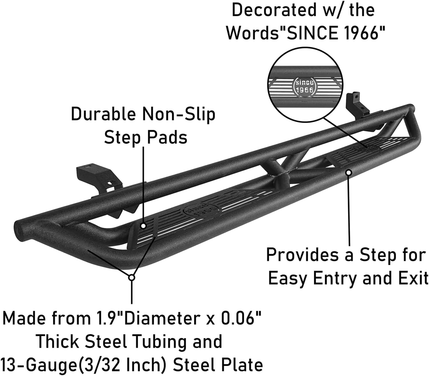 Hooke Road Bronco Running Boards Drop Down Side Barbados | Ubuy