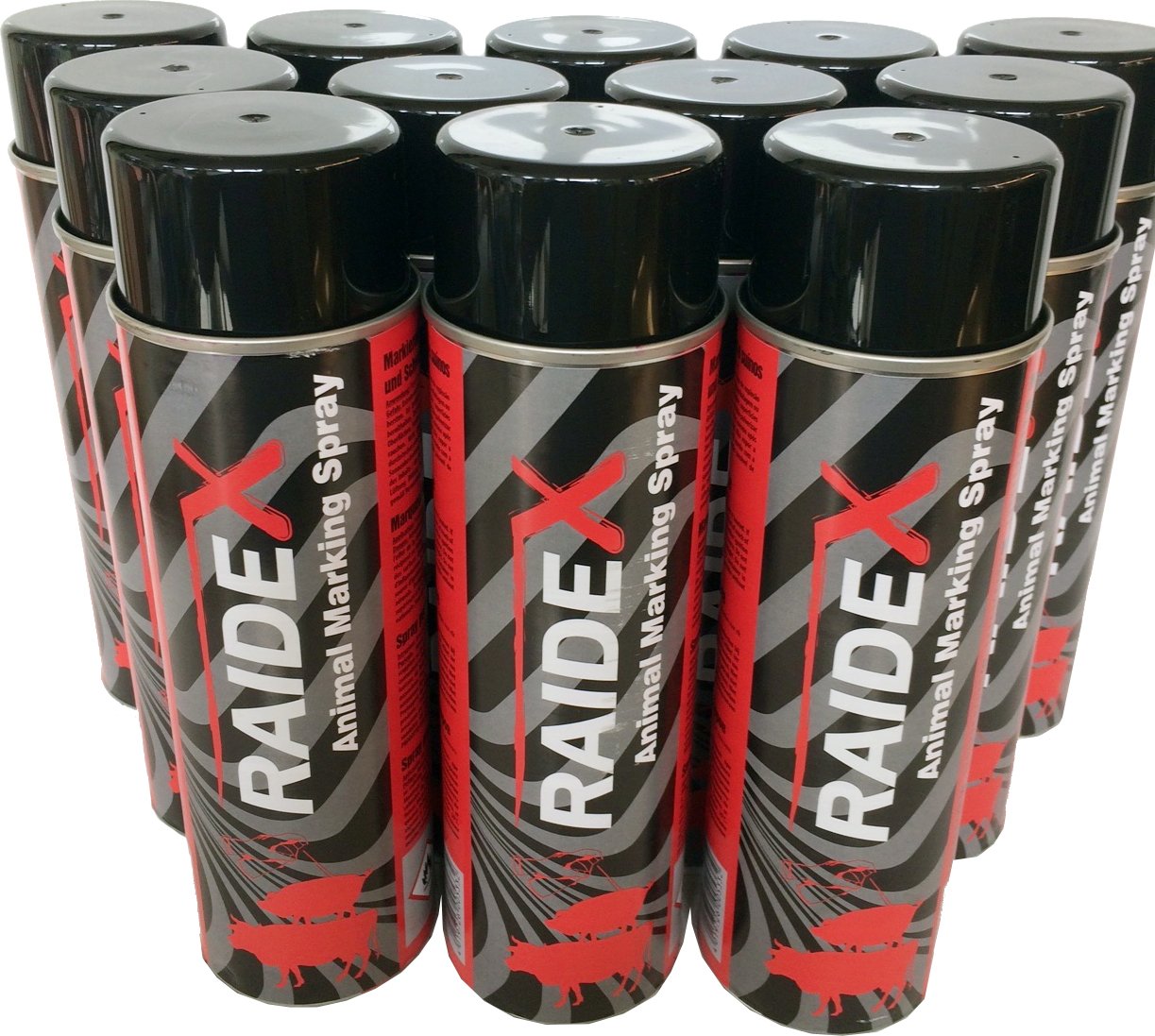 Raidex® Livestock Sign Spray 12 x 500 ml Red : Amazon.de: Business ...
