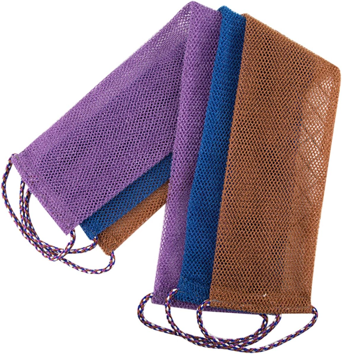 Amazon.co.jp: HONMEET 3 Bath Scrubber Body African Towel Body Towel ...