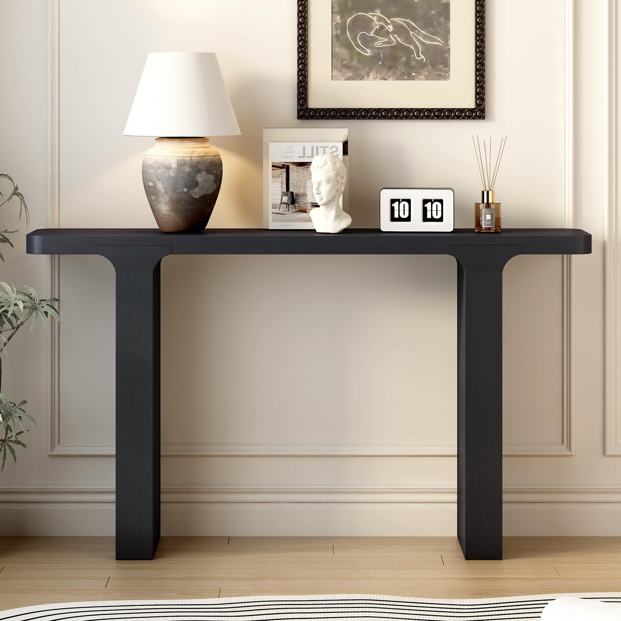 Amazon.com: LUMISOL Modern Console Table with Acacia Veneer, Long ...