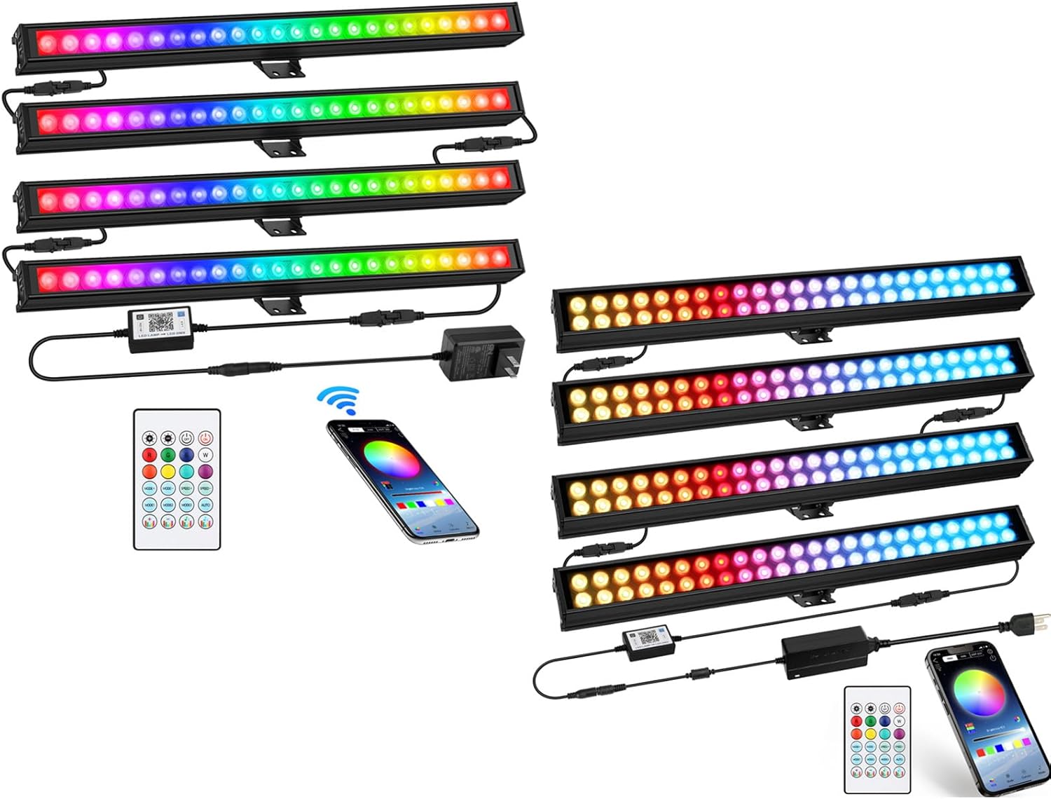 Amazon.com: LED Stage Wash Light Bar - OPPSK 18W & 36W Dimmable Wall ...