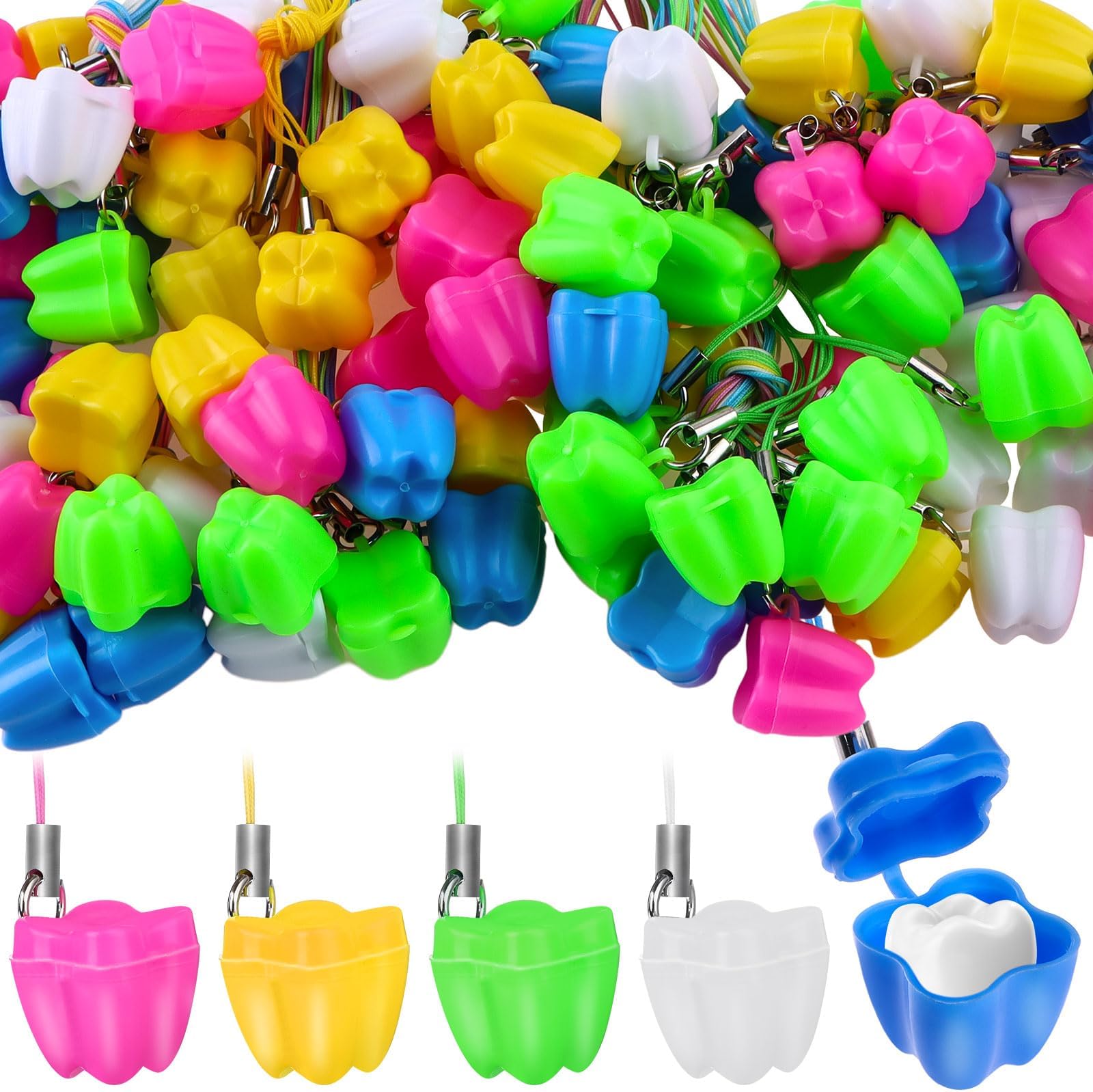Amazon.com: Haomian 150-Piece Tooth Saver Necklaces, Little Box for ...