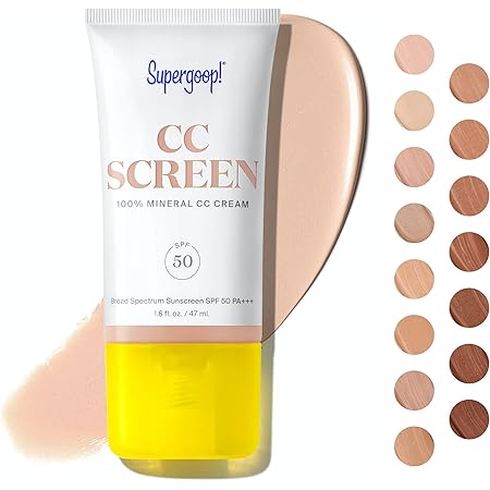 Amazon.com : Supergoop! CC Screen - SPF 50 PA++++ CC Cream, 100% ...