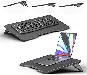 Amazon.com: UPGRAVITY Tilted Wooden Computer Keyboard Stand - 23.6" x ...