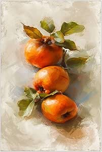Amazon.com: Elegant Persimmon Canvas Print - Beautiful Wall Art for ...