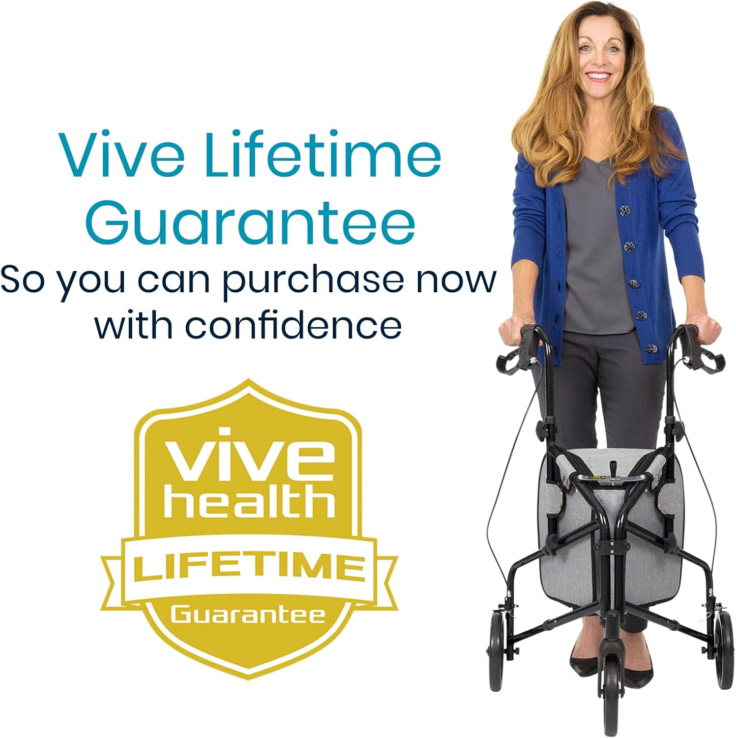 Vive Mobility 3 Wheel Walker - Rodillo Ligero y Ecuador | Ubuy