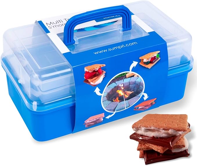 Amazon.com: SUMPRI Smores Caddy -Two Folding Trays Smore Storage Box ...