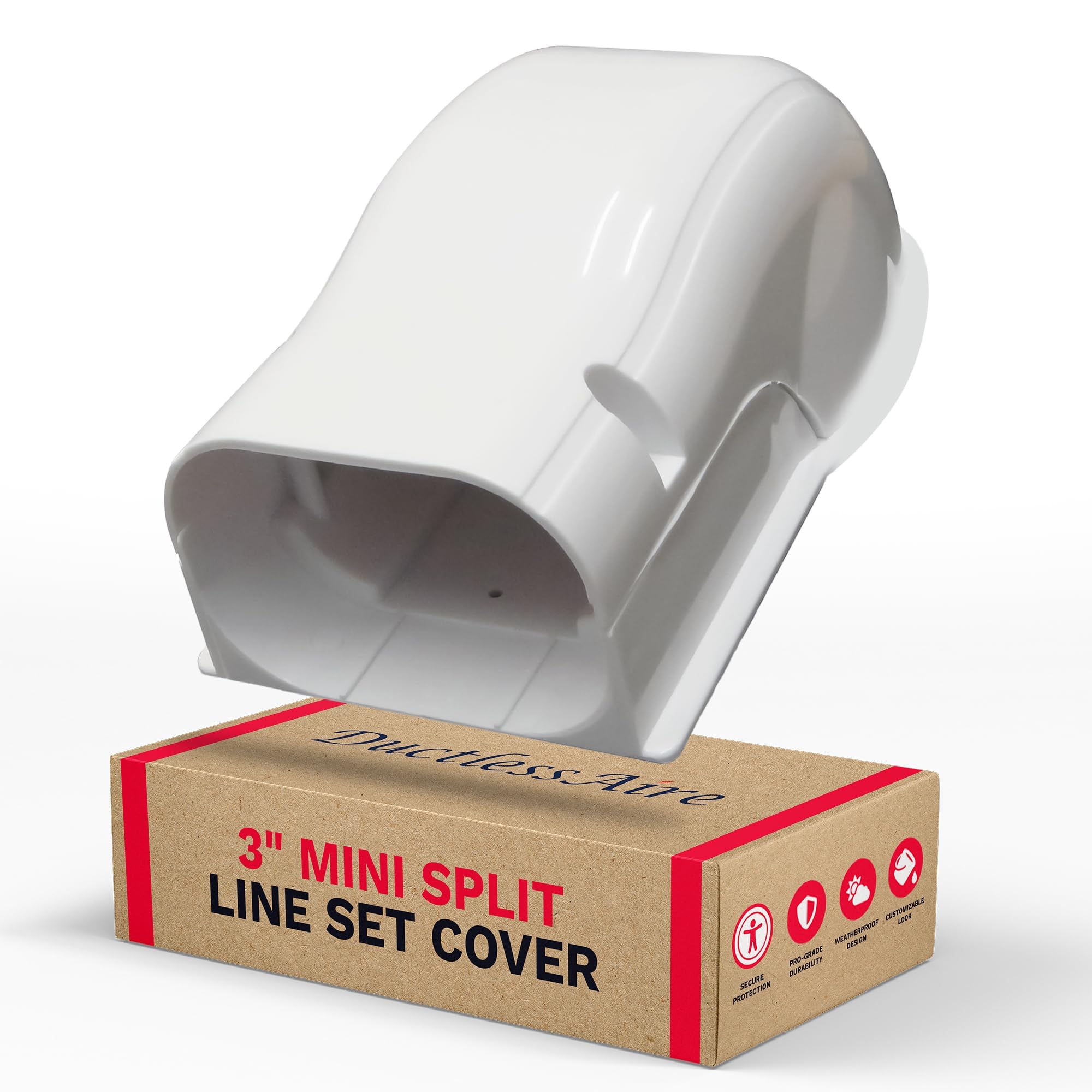 Snapklik.com : DuctlessAire 3" Wall Cap Cover For Mini Split AC/Heating ...