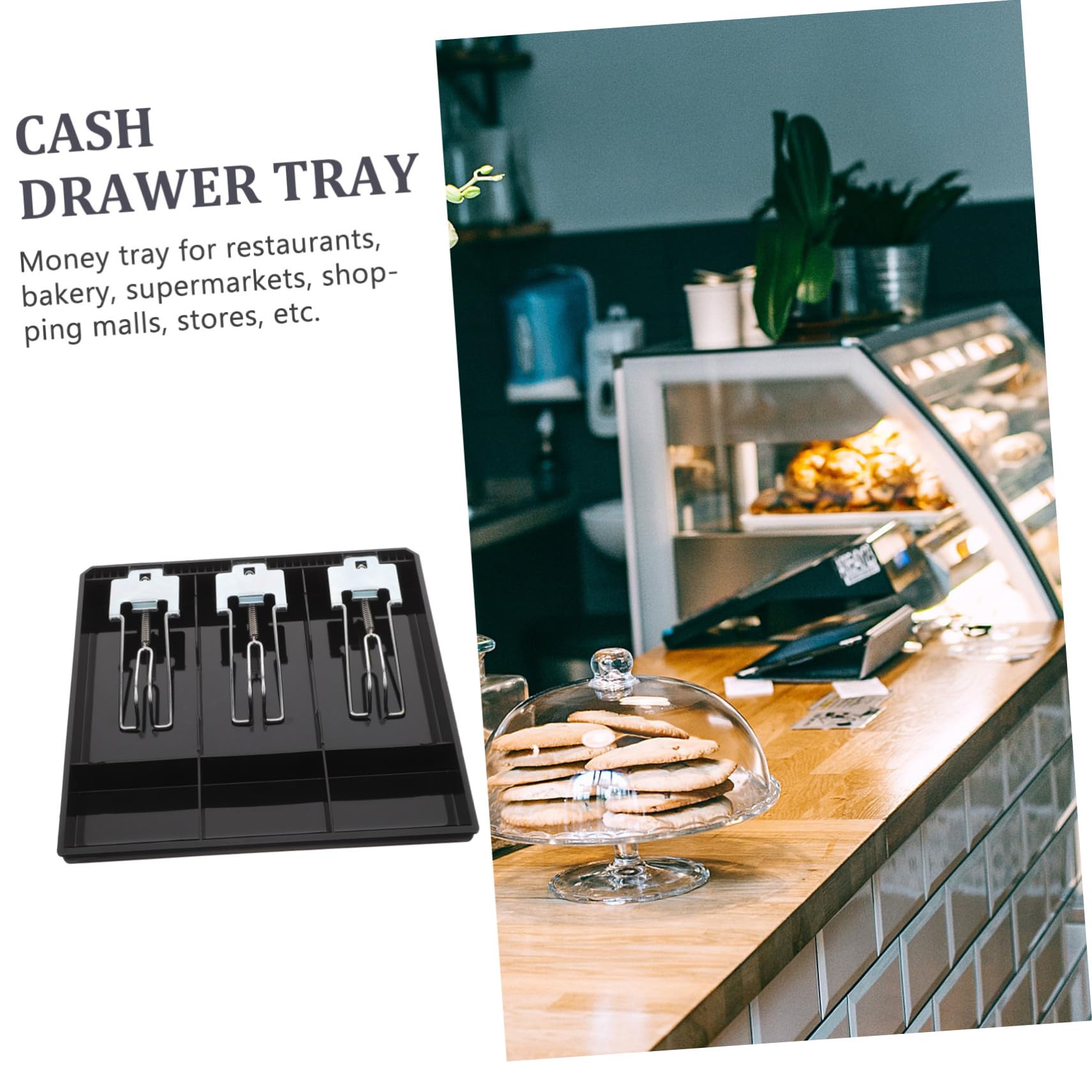 Snapklik.com : Cash Register Drawer Insert Tray Coins Counter Tray Cash ...
