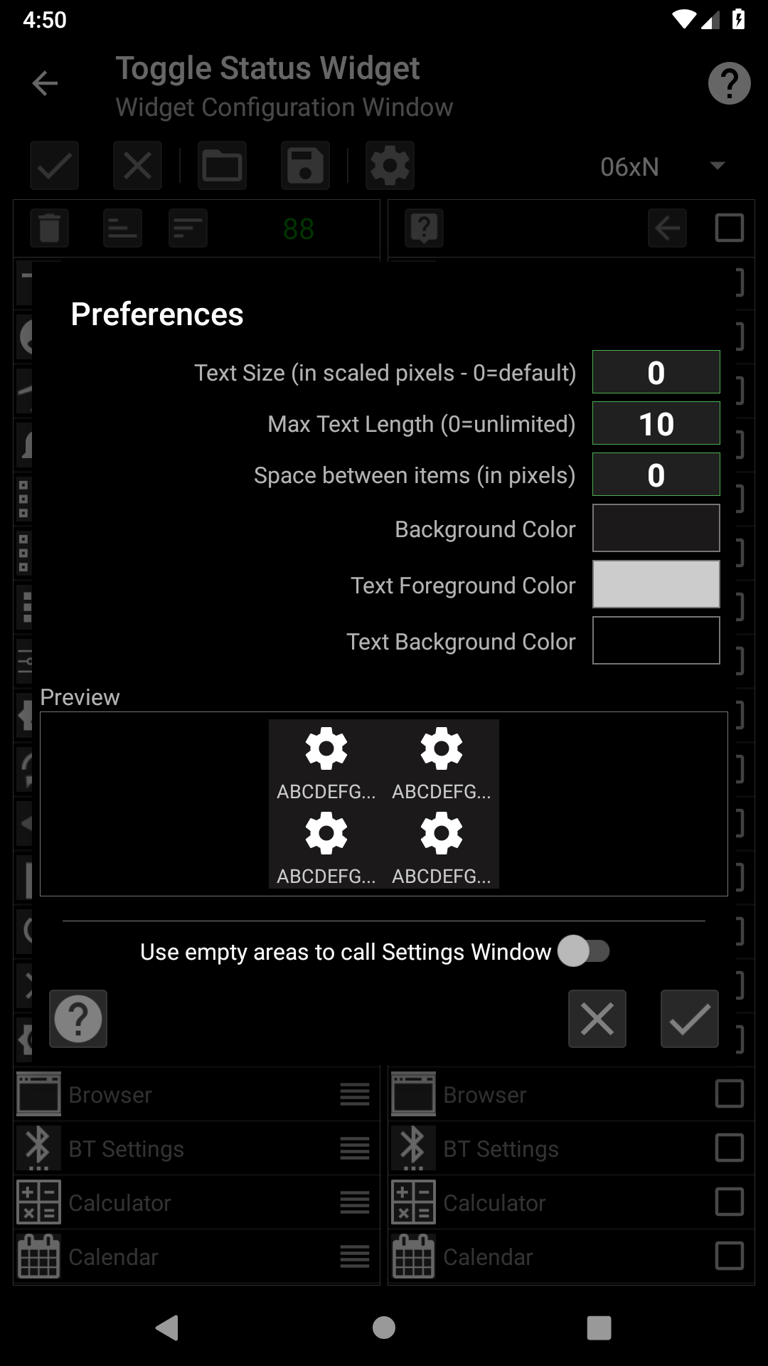 Toggle Status Widget - App on Amazon Appstore