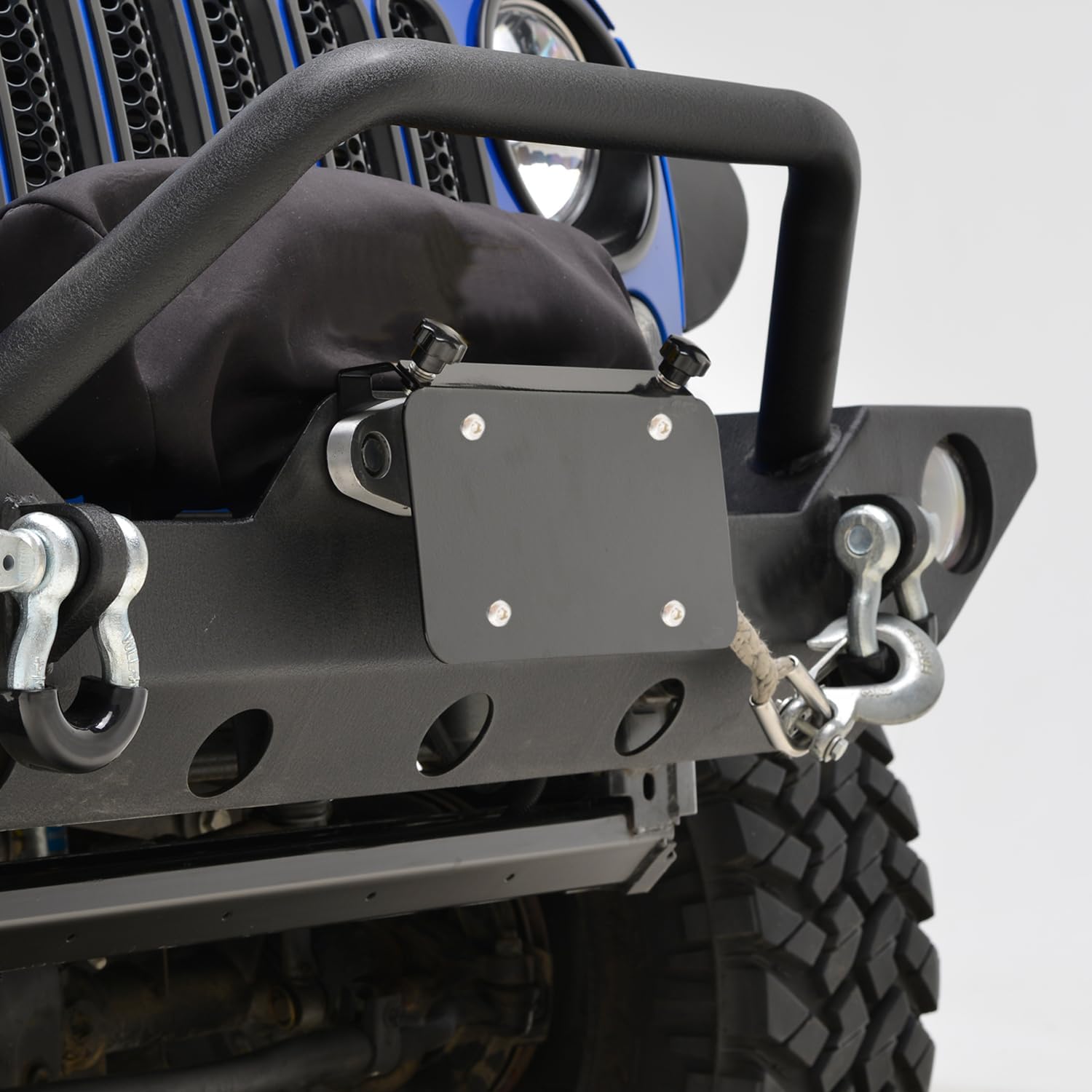 Amazon.com: Flip Up License Plate Mount Winch Roller Fairlead Mounting ...