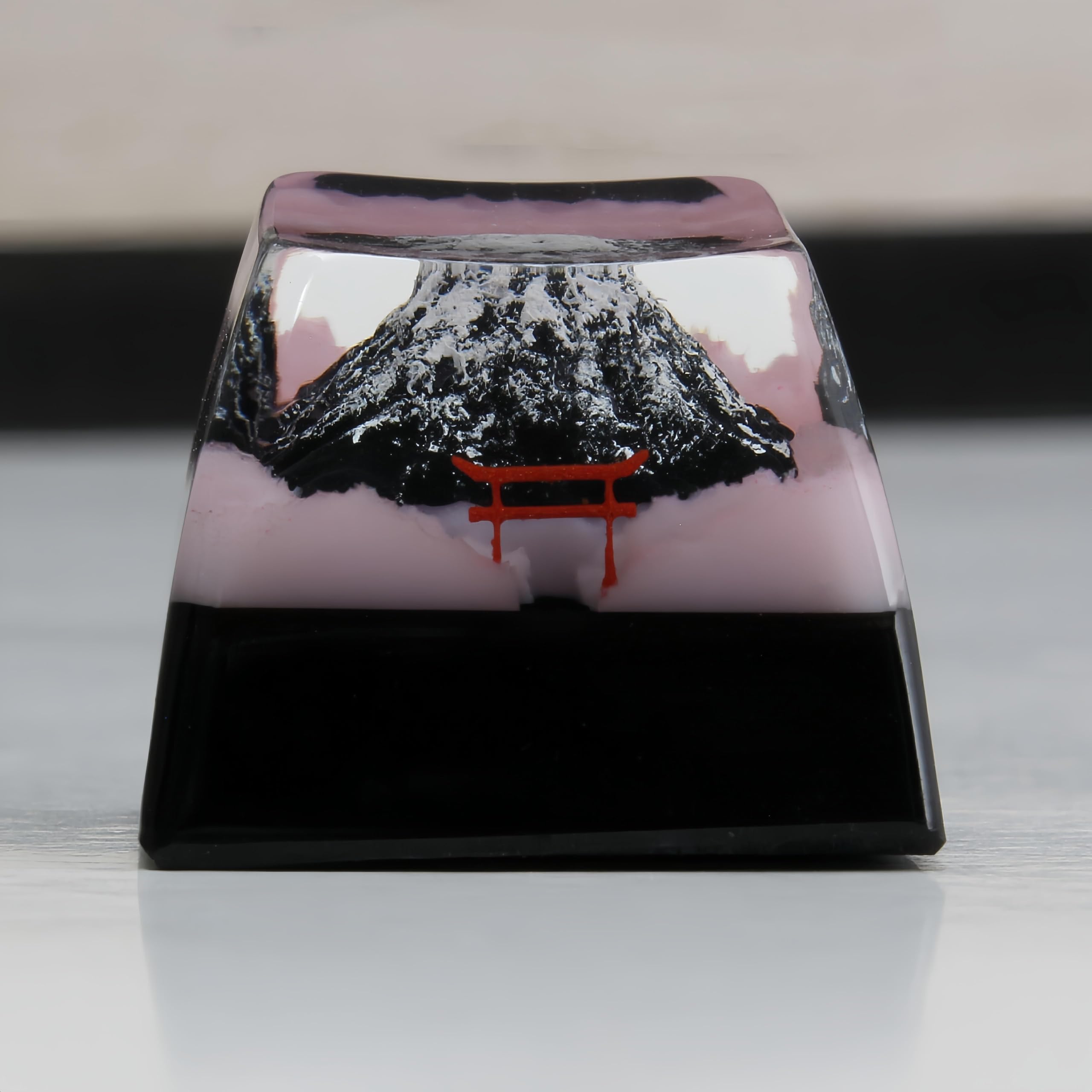Amazon.com: REDQIN Artisan Keycap - Mount Fuji Sakura Custom Keycaps Esc Resin Keycap Handmade ...