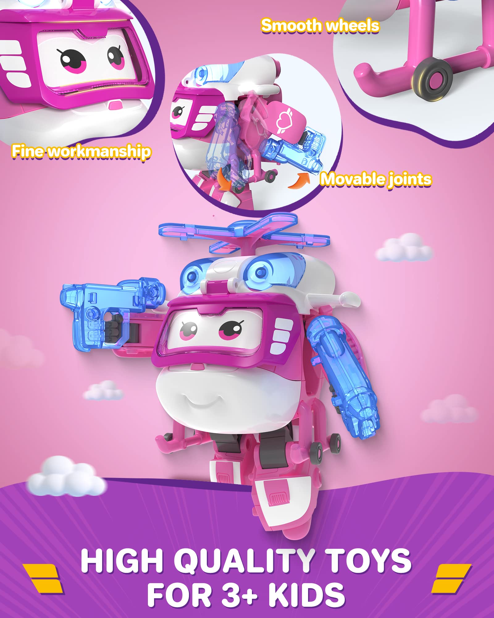 Snapklik.com : Toys Action Figure 5 Transformer Dizzy Robot Airplane ...