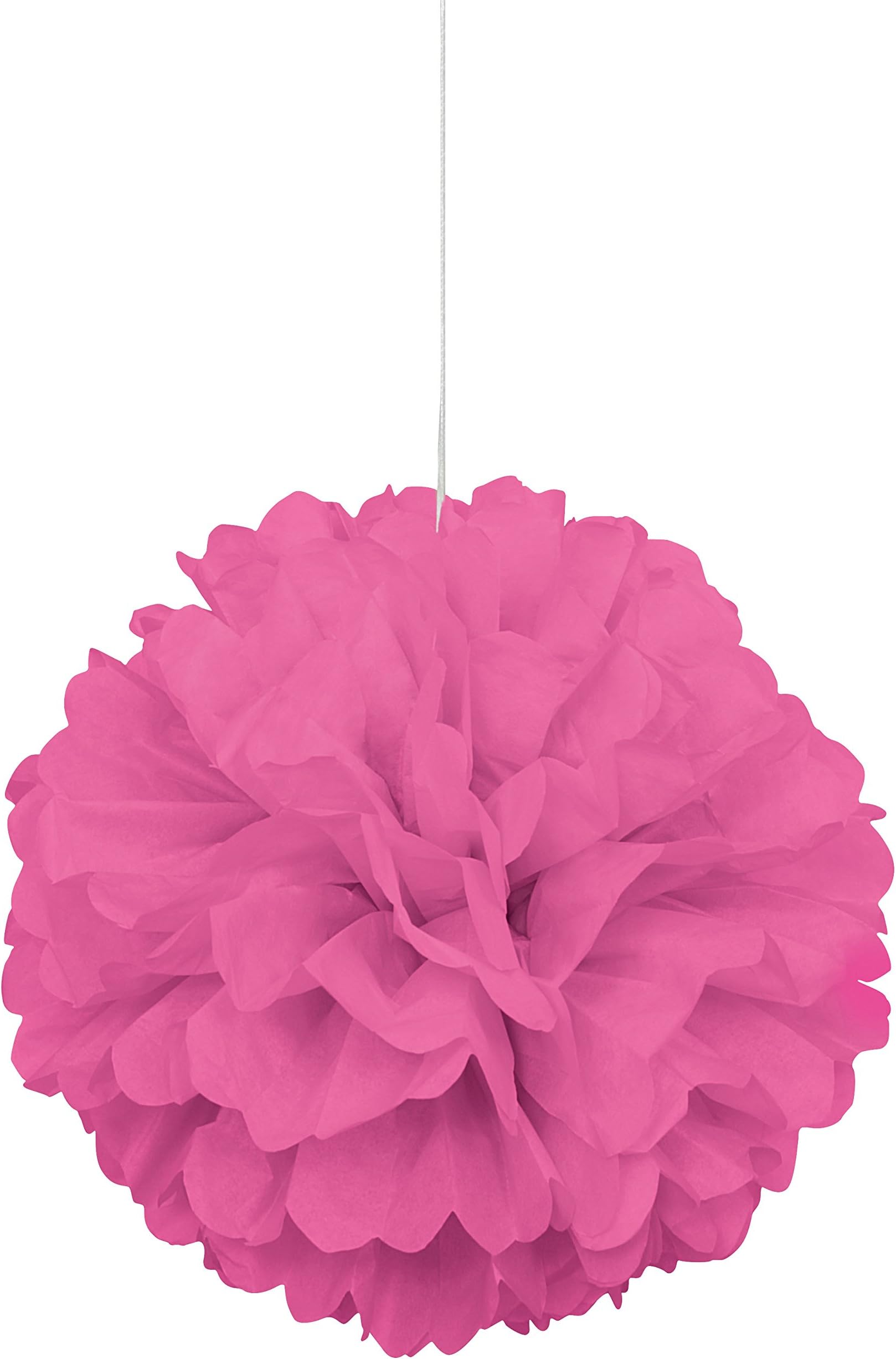 Amazon.com: Lovely Pink Solid Hanging Tissue Pom Poms - 16" (Pack of 12 ...