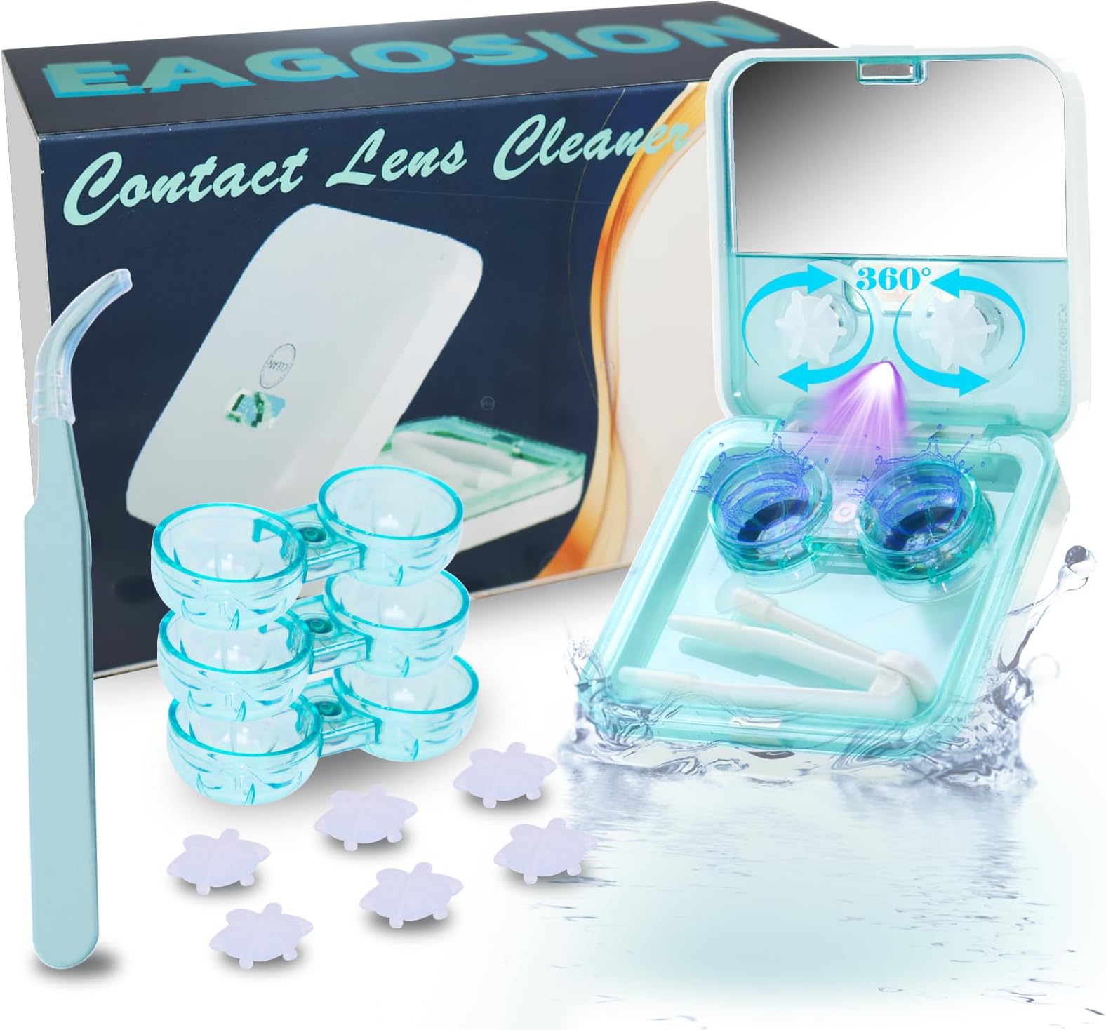 Amazon.com: Contact Lens Cleaner, Portable Ultrasonic Contact Lens ...
