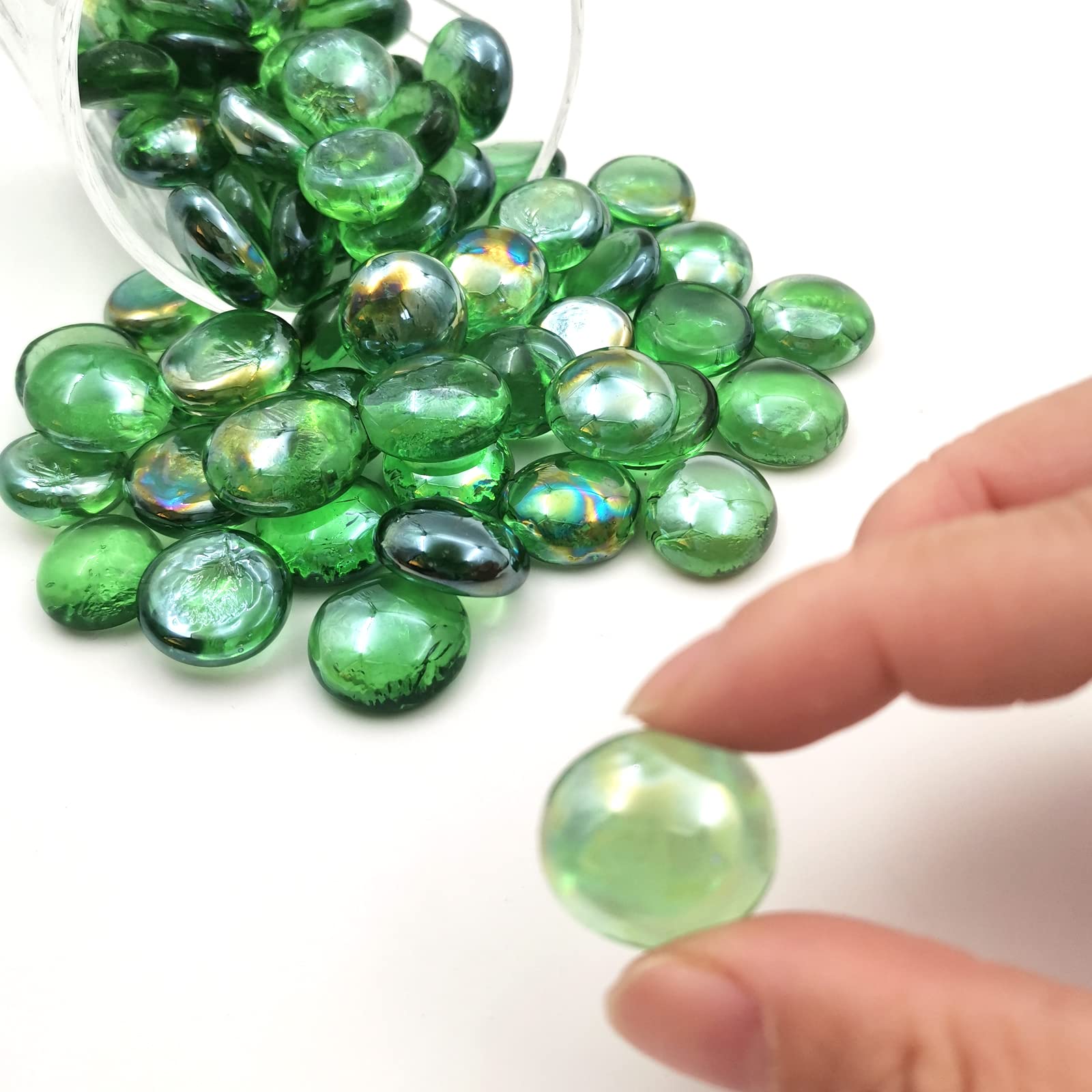 Snapklik.com : Flat Glass Marbles 1 Pound Vase Filler Fire Pit Glass ...