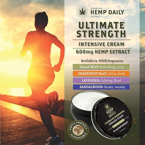 Premium Hemp Extract Daily Ultimate Strength Crema intensiva – Masaje ...