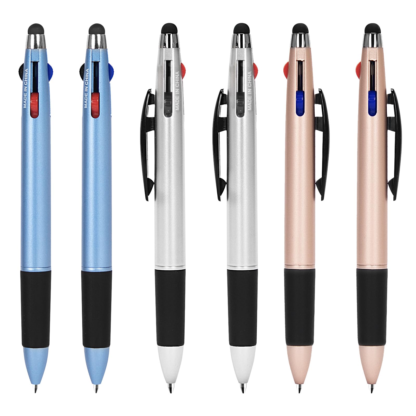Amazon.com: 6-Pack Stylus Pens for Touch Screen and 3-in-1 Ballpoint ...