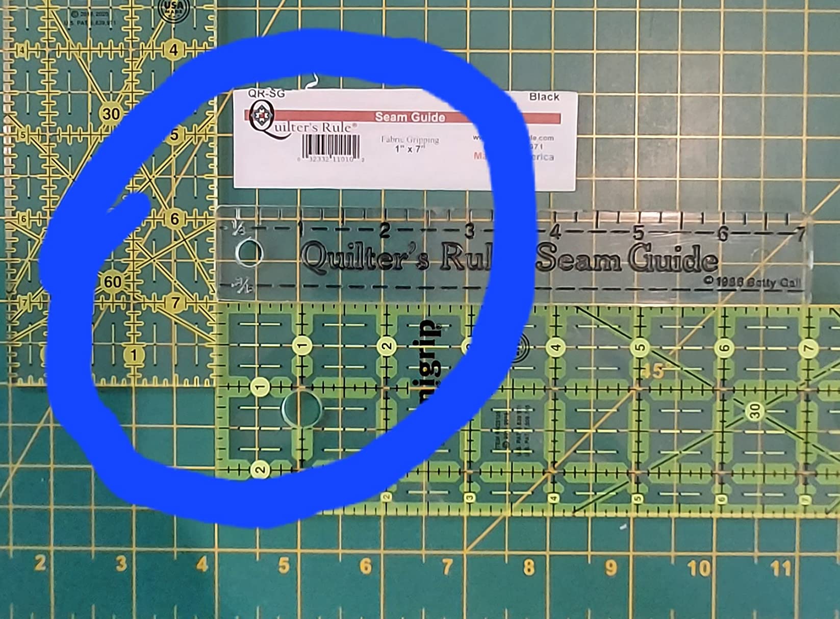 Amazon.com: Quilter's Rule Quilter's Seam Guide-7-Inch by 1-Inch