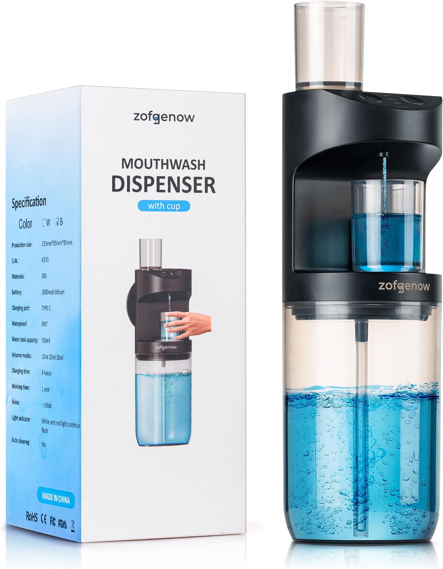 Amazon.com : GotFreshBreath Automatic Mouthwash Dispenser for Bathrooms ...
