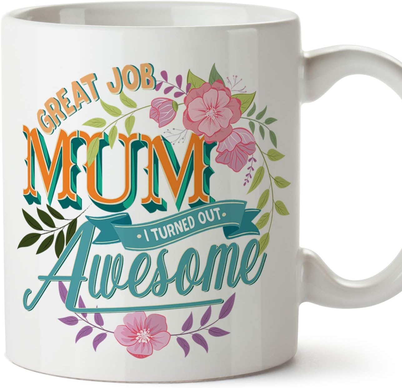 MUGFFINS Mum Mugs – "Great Job Mum" (Model 1) – Funny Mothers Day Gifts ...