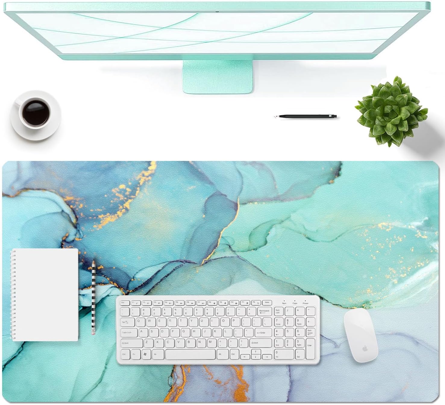 Amazon.com : AiPsekocy Large Mouse Pad, Desk Mat for Desktop, Dual Side ...