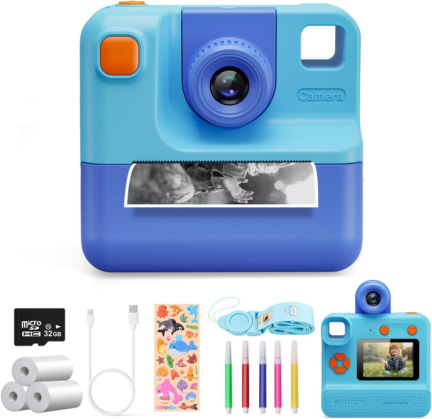 Amazon.com : Mafiti Kids Camera Instant Print, 48MP Digital Camera ...