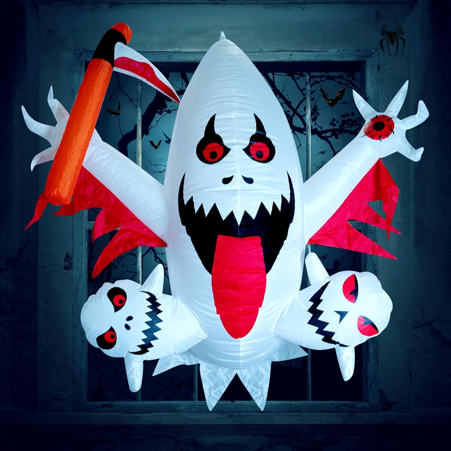 Amazon.com: Ghost Window Decorations,Halloween Inflatable Ghost, 4.5FT ...