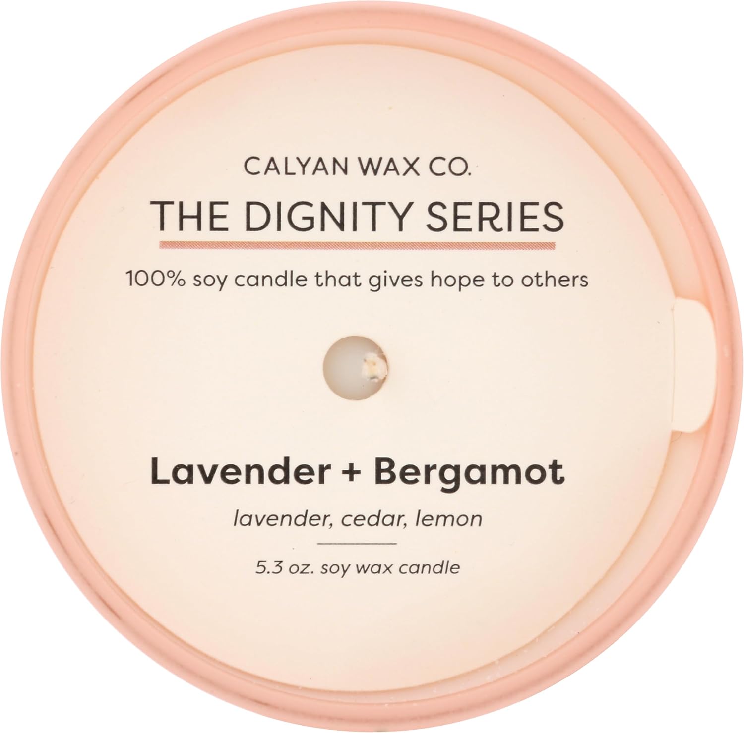 Amazon.com: CALYAN WAX CO. Pink Lavender Bergamot Glass Tumbler Candle ...