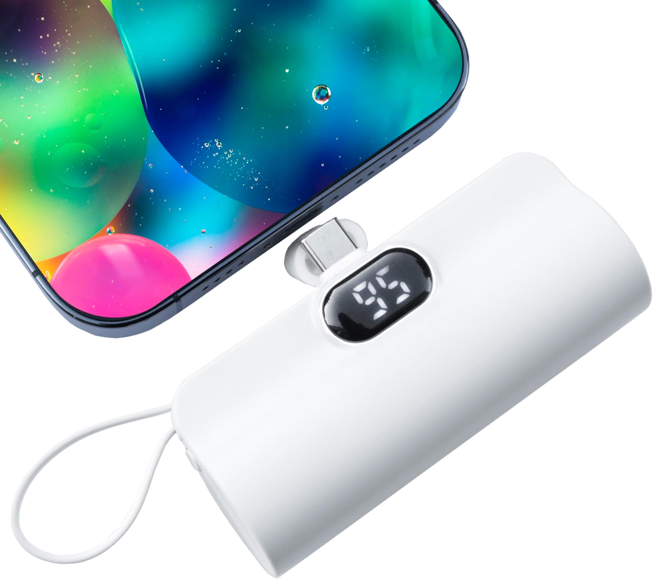 Amazon.com: Mini Power Bank 5500mAh Portable Power Bank,Dual USB-C ...