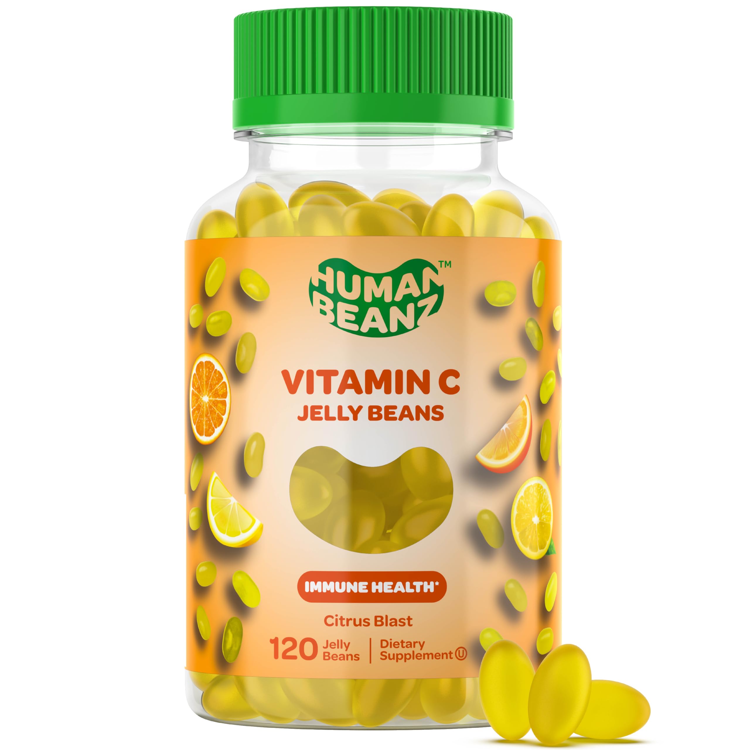 Amazon.com: Human Beanz Vitamin C Jelly Bean Gummies for Adults, Immune ...