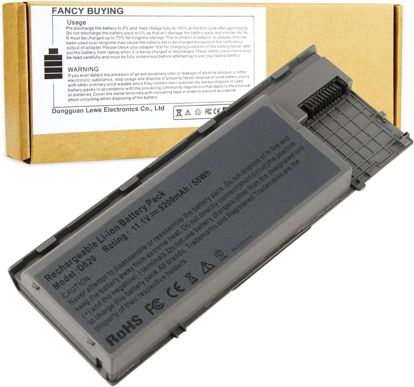 Amazon.com: Fancy Buying Laptop Battery for Dell Latitude D620 D630 ...
