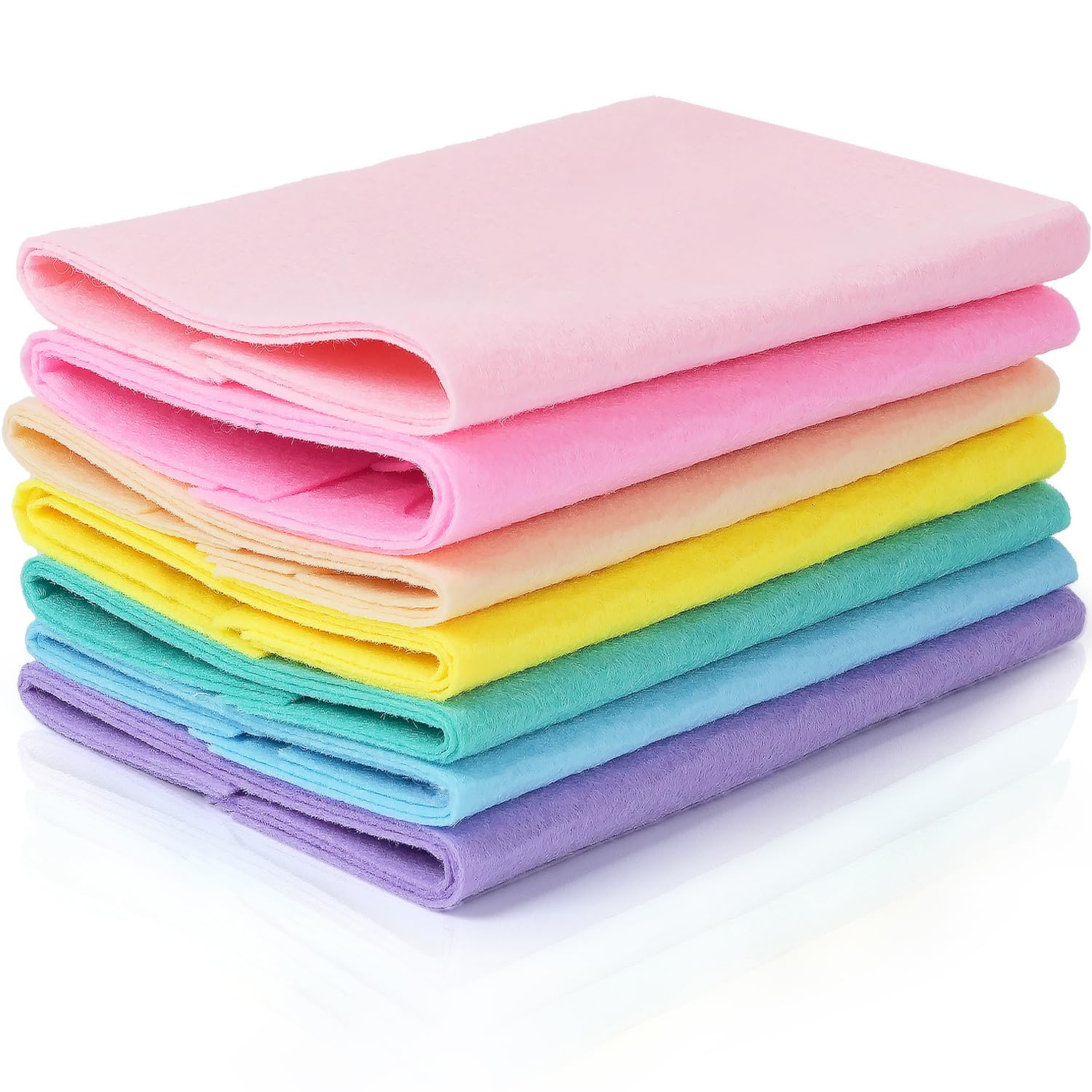 Amazon.com: Felt Fabric Sheets 8 x 12 Inches, 21 PCS Pastel Felt Sheets ...