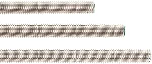 12mm / M12 x 1 Meter A2 Stainless Steel Threaded Rod Full Thread Studding Bar DIN 976-1 Rod ...