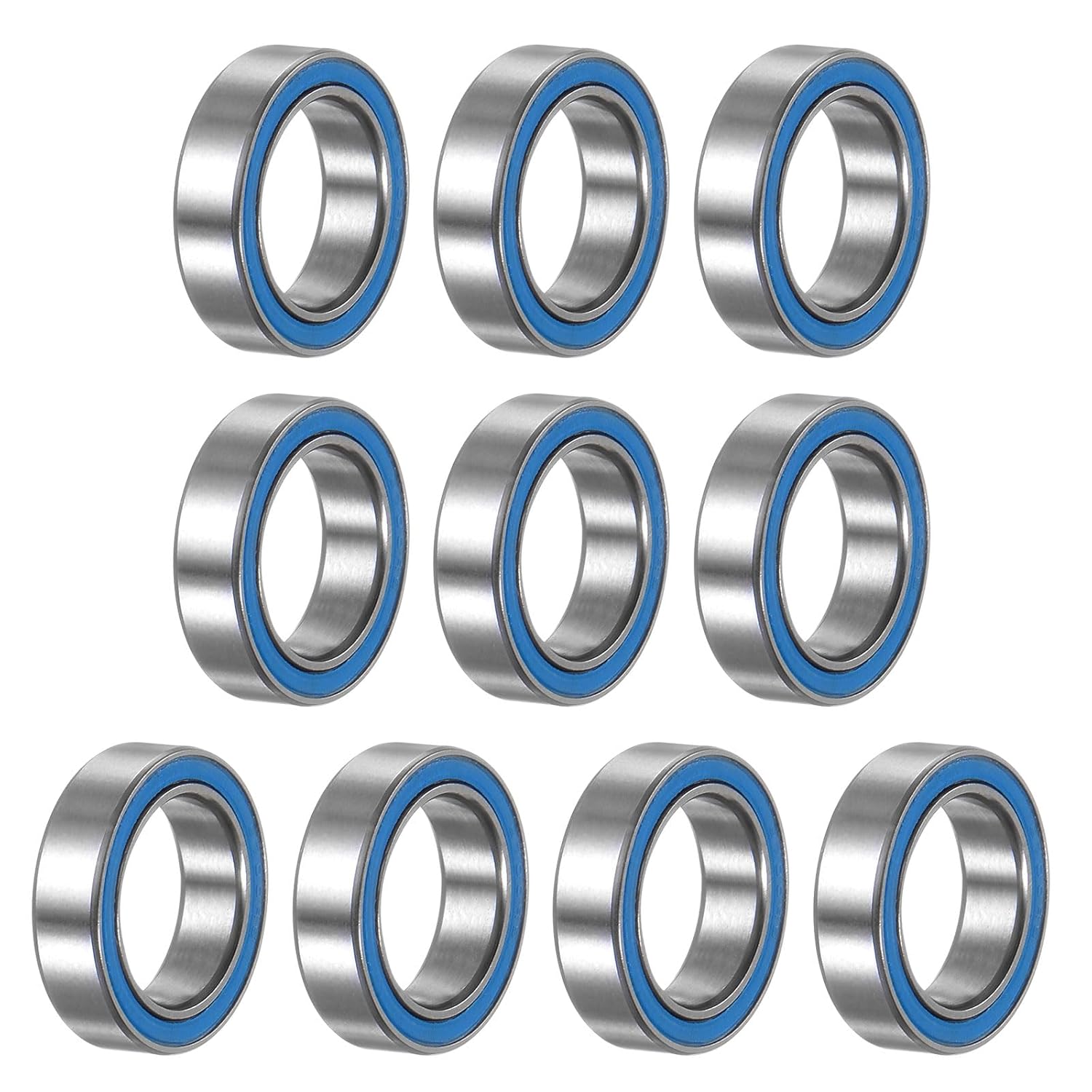 uxcell 10pcs 6700-2RS Miniature Deep Groove Ball Bearings 10x15x4mm ...