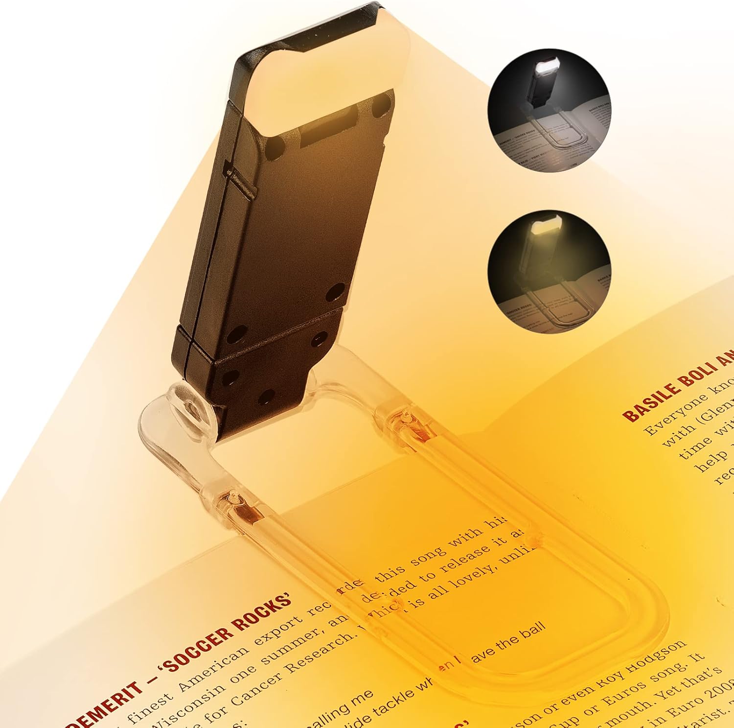 Amazon.com: YEESOLAR USB Bookmark Light, Book Night Light for Reading ...