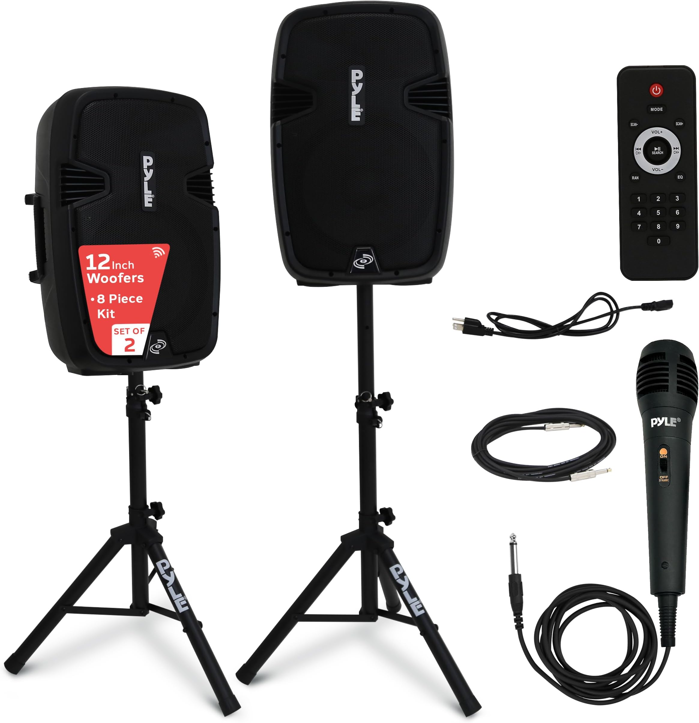 Amazon.com: Pair Alphasonik All-in-one 10" Powered 1000W PRO DJ ...
