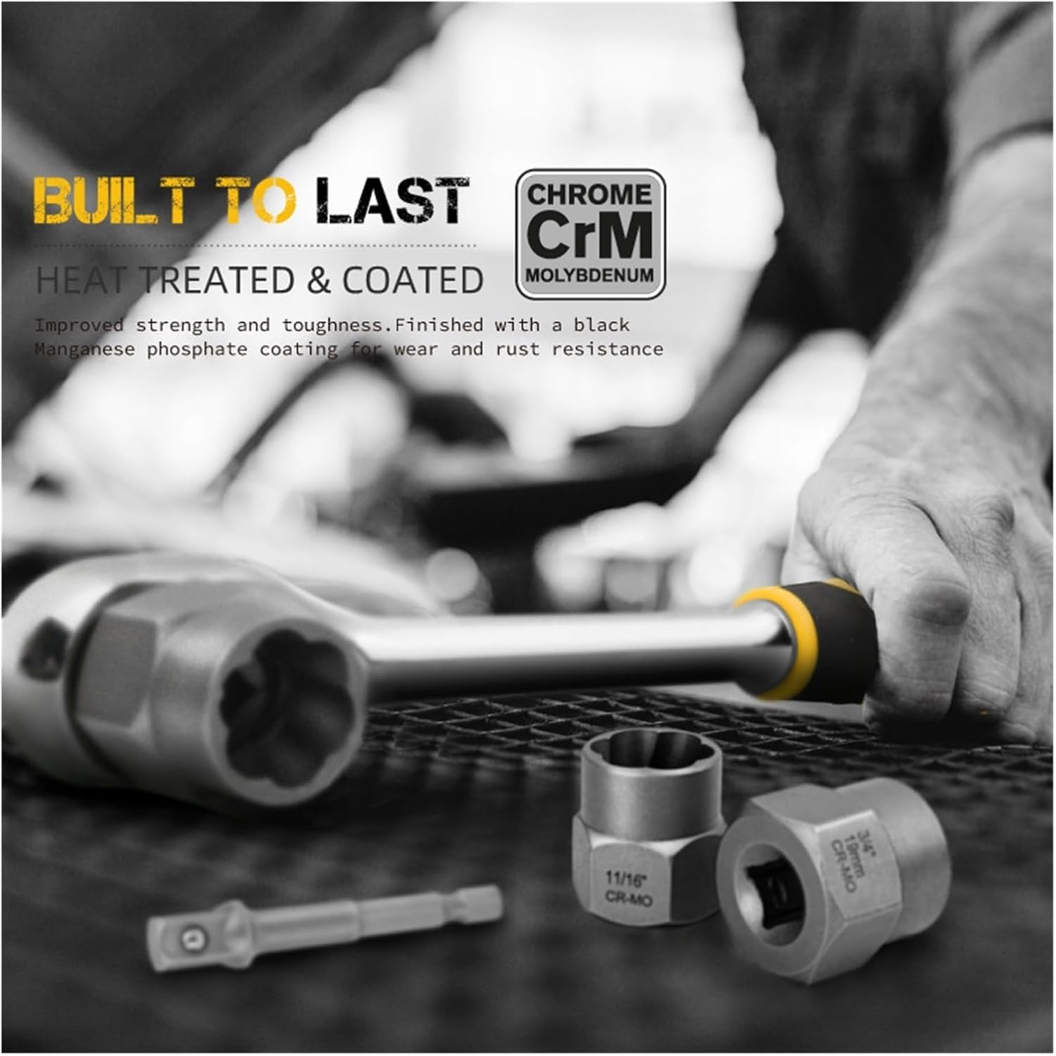 Snapklik.com : 13Pcs Heavy-Duty Bolt Extractor Kit, 3/8" Drive Impact ...