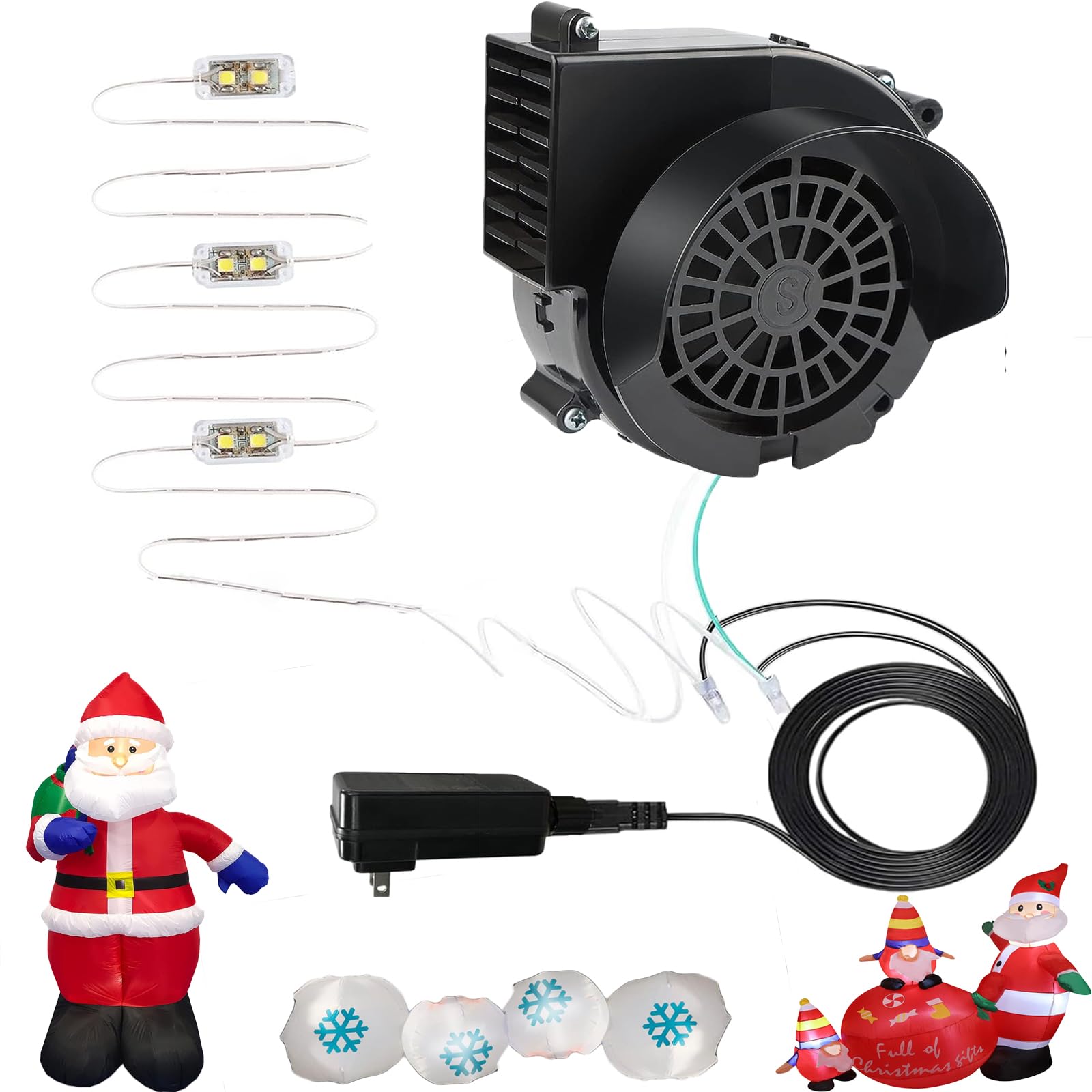 Amazon.com: Christmas Inflatable Fan Replacement 1.2A Blower Fan ...