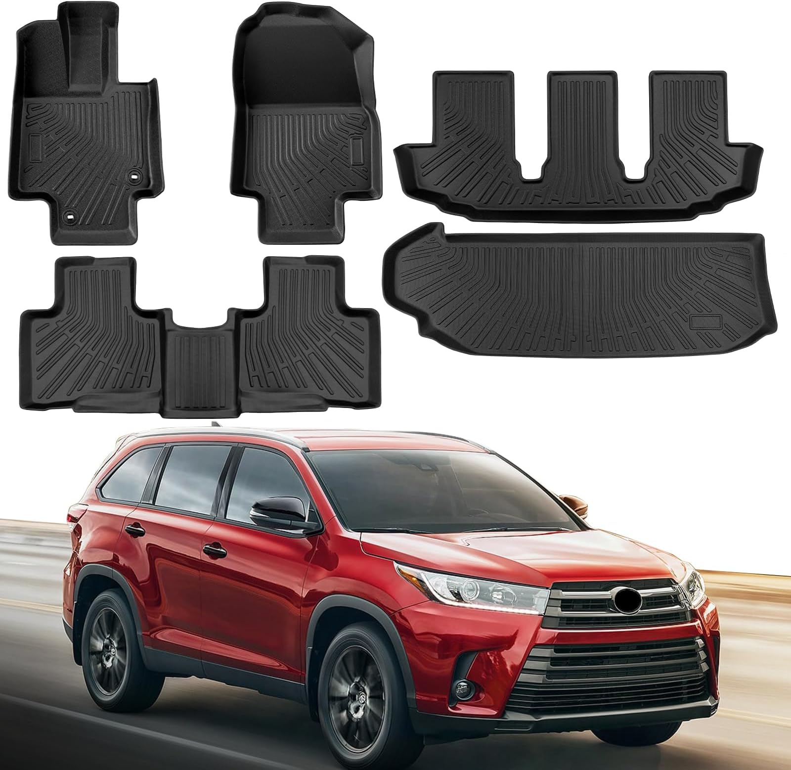 Amazon.com: COTAZA for Toyota Highlander 2020-2024 2025 Floor Mats ...