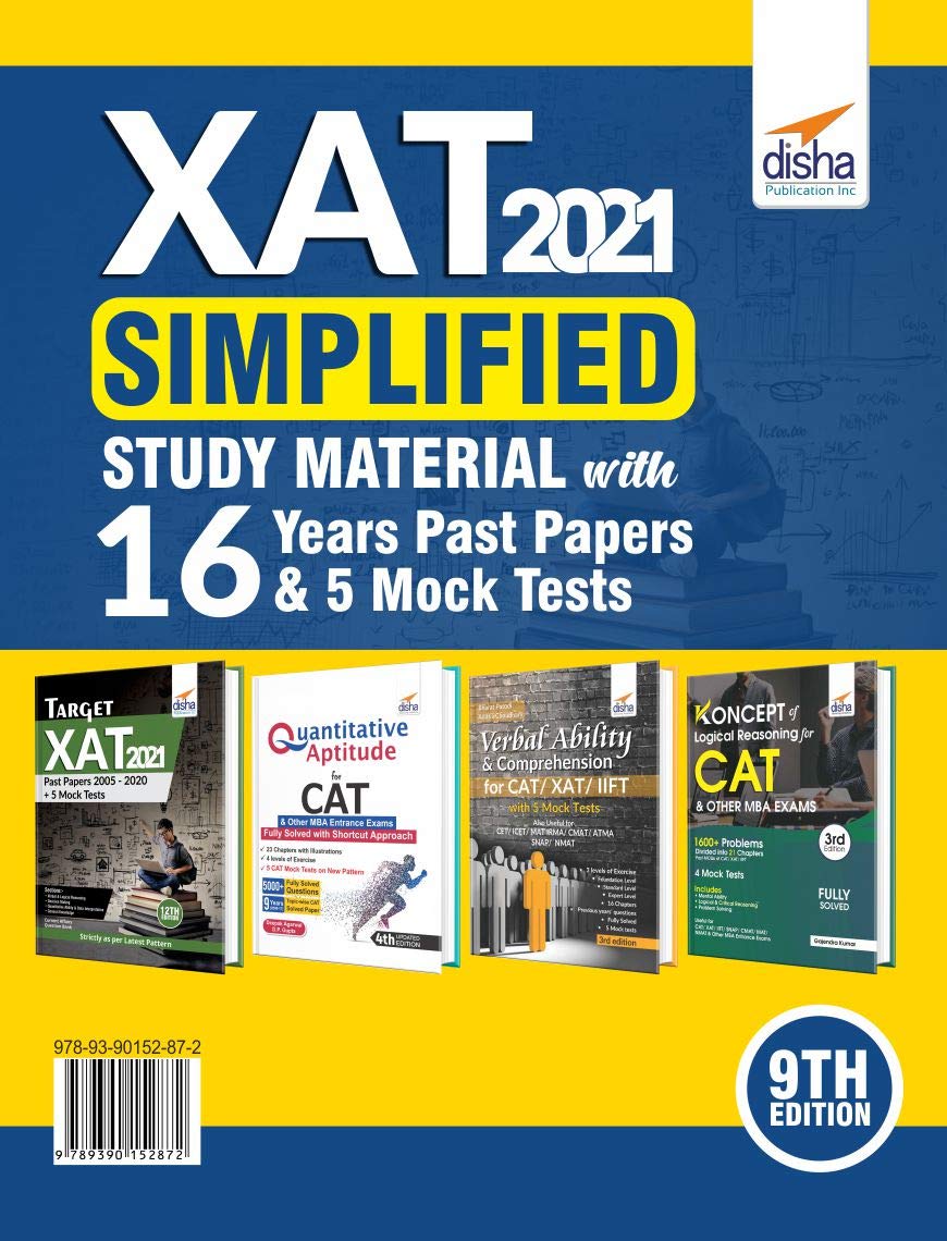 XAT 2021 Simplified Study Material with 16 Years Past Papers & 5 Mock ...