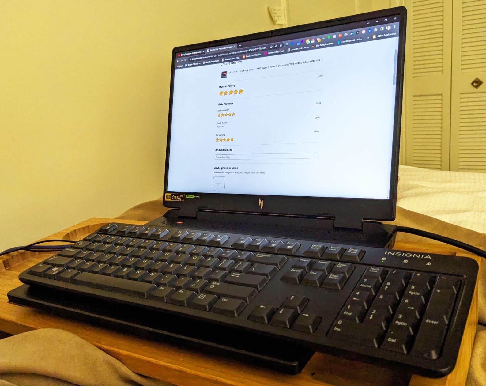 $31/mo - Finance Acer Nitro 17 Gaming Laptop AMD Ryzen 7 7840HS Octa ...