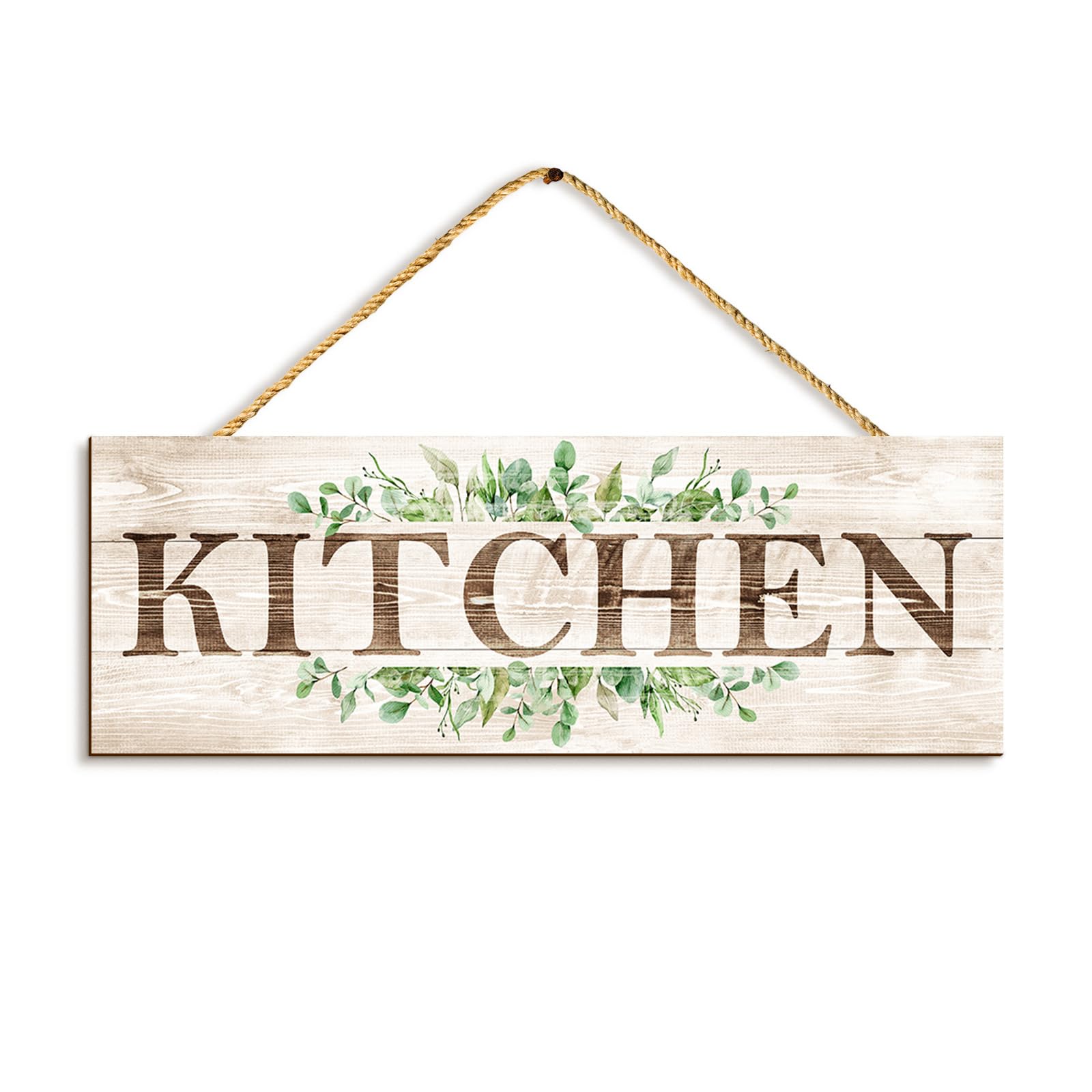 Amazon.com: Kitchen Sign Wall Decor, Kitchen Wall Art with Plant Print ...