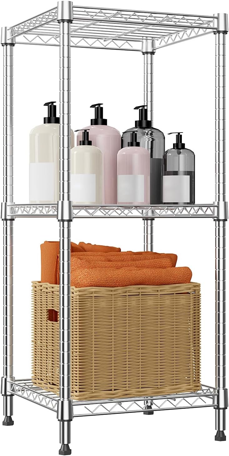 Amazon.com: MZG 270 lbs Storage Shelves 3 Tier Shelving Units for ...